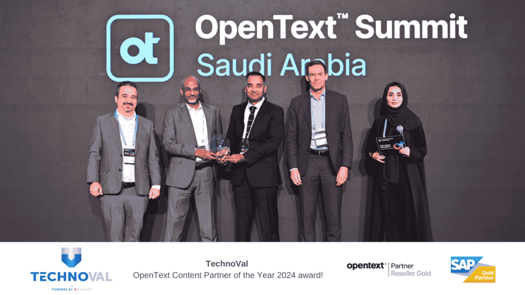 TechnoVal Wins “Content Partner of the Year 2024” at OpenText KSA Summit